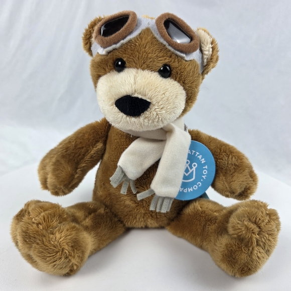 Toys | Manhattan Toy Pilot Aviator Teddy Bear Stuffed Plush Toy 11 217 ...